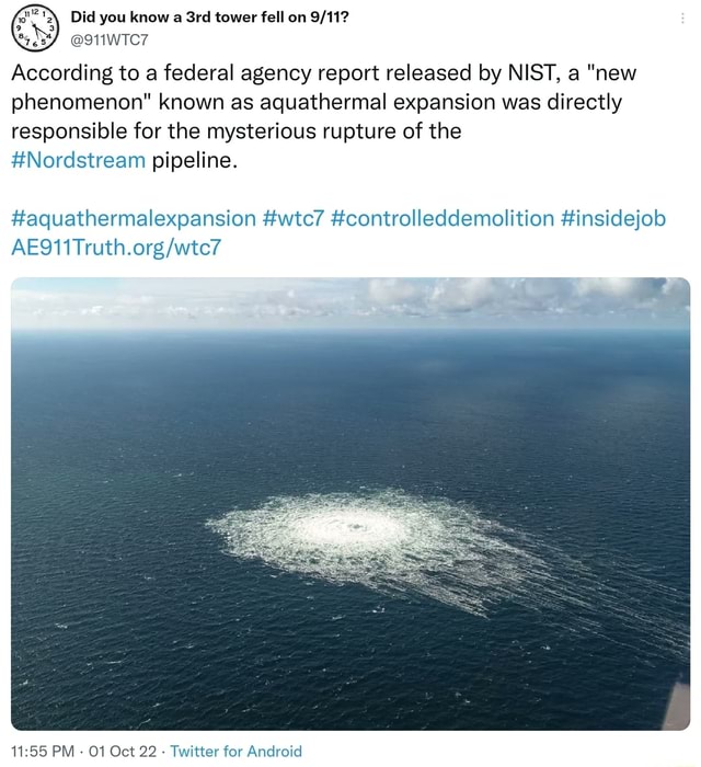 Did you know a tower fell on @911WTC7 According to a federal agency ...