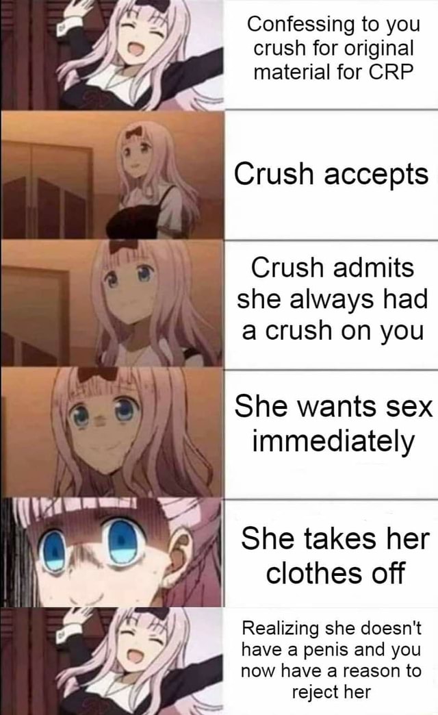 Confessing to you crush for original material for CRP Crush accepts ...