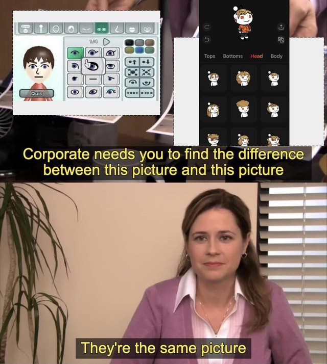 Body fe ss Corporate needs you to fin the difference between this ...