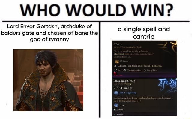 WHO WOULD WIN? Lord Envor Gortash, archduke of baldurs gate and chosen ...