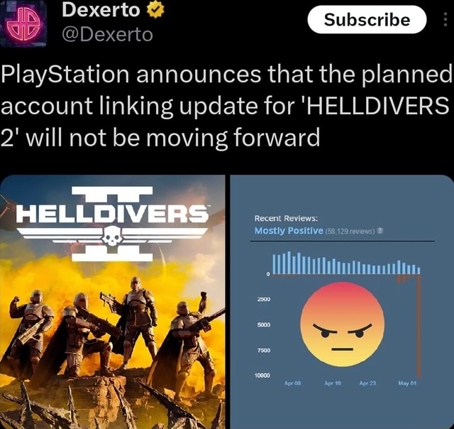 Dexerto @Dexerto PlayStation announces that the planned account linking ...