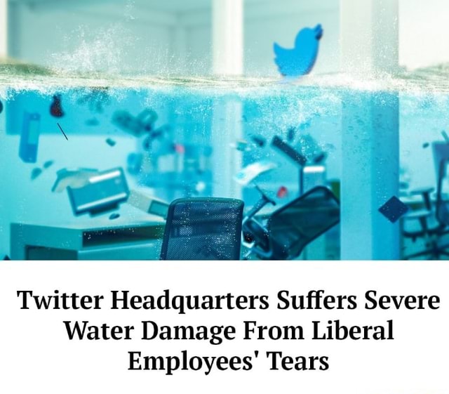Twitter Headquarters Suffers Severe Water Damage From Liberal Employees ...