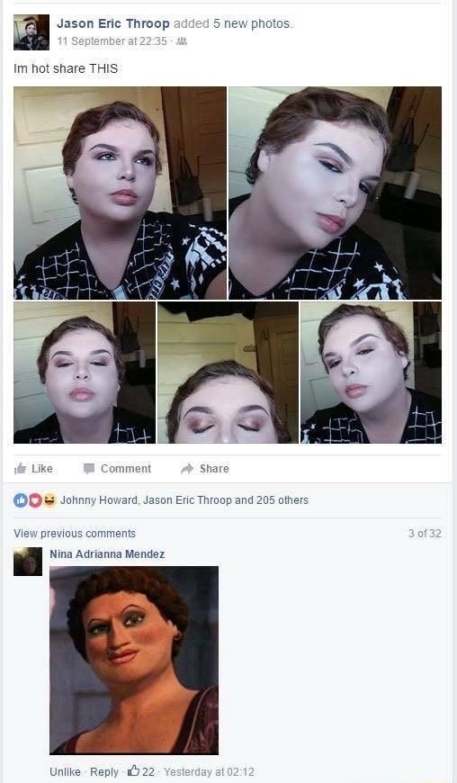 Jason Eric Throop 5 new photos. Im hot share THIS Like Comment share ...