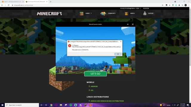 REDEEM AUIHECRAFT oms v communy Fil Minecraft Launcher Inetller x LET'S ...