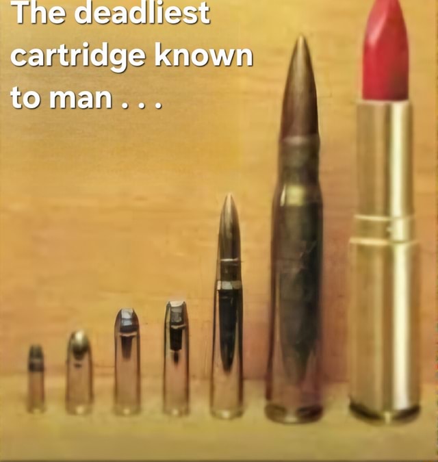 The deadliest cartridge known to man... - iFunny
