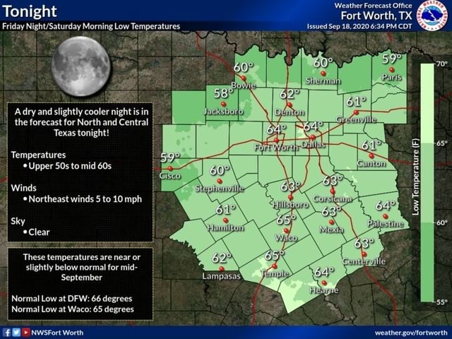 'Weather Forecast Office Tonight Fort Worth, TX Friday Morning Low ...