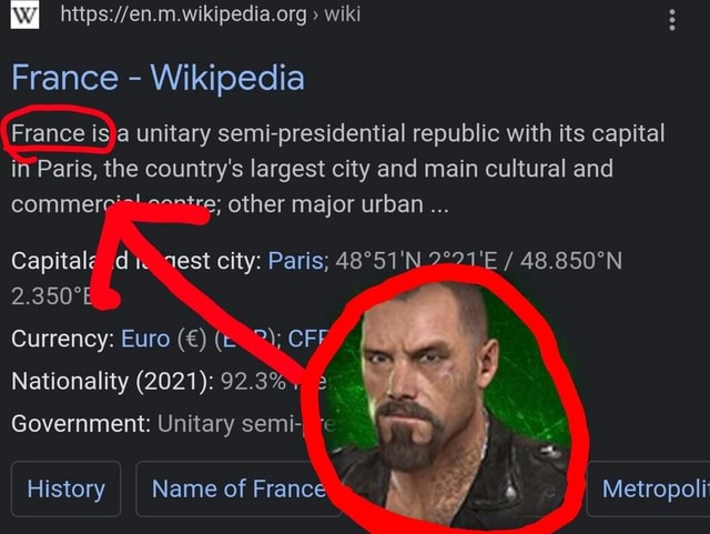 > wiki France - Wikipedia France is a unitary semi-presidential republic with its capital in ...