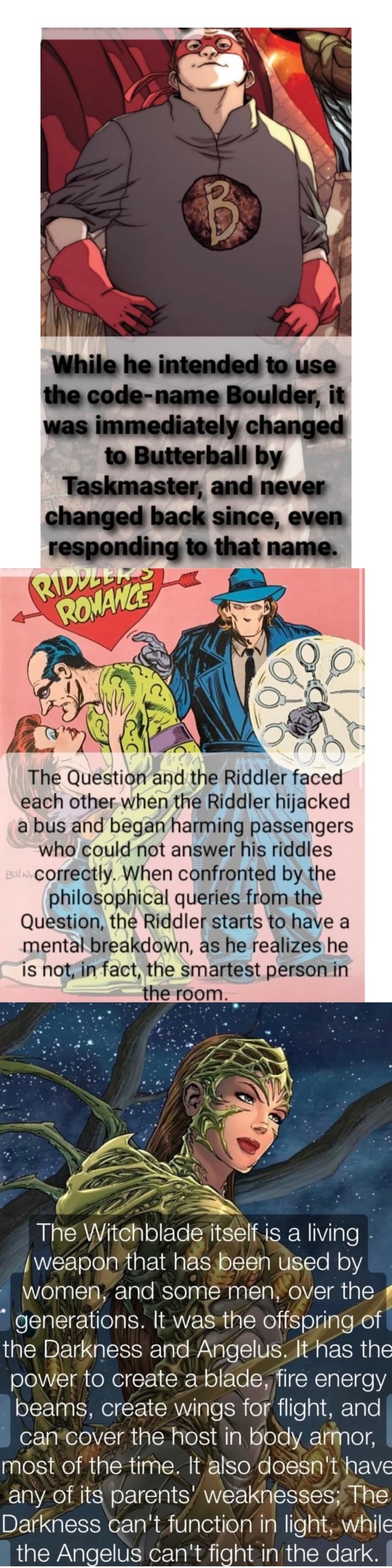 He to use the Loulder, it was responeling to that The Question and the ...