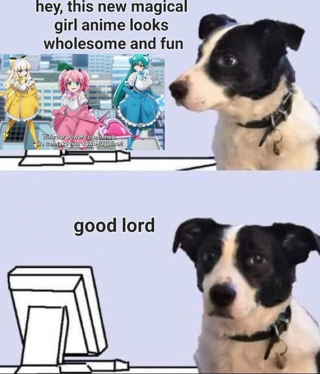 Hey, this new magical girl anime looks wholesome and fun good lord - iFunny