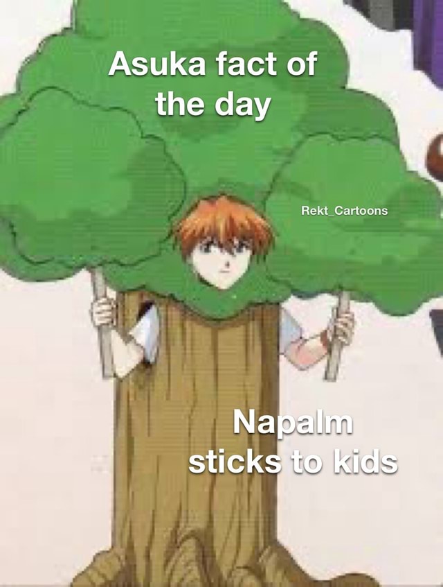 Asuka fact of I the day I Rekt Cartoons Napalm sticks to kids - iFunny