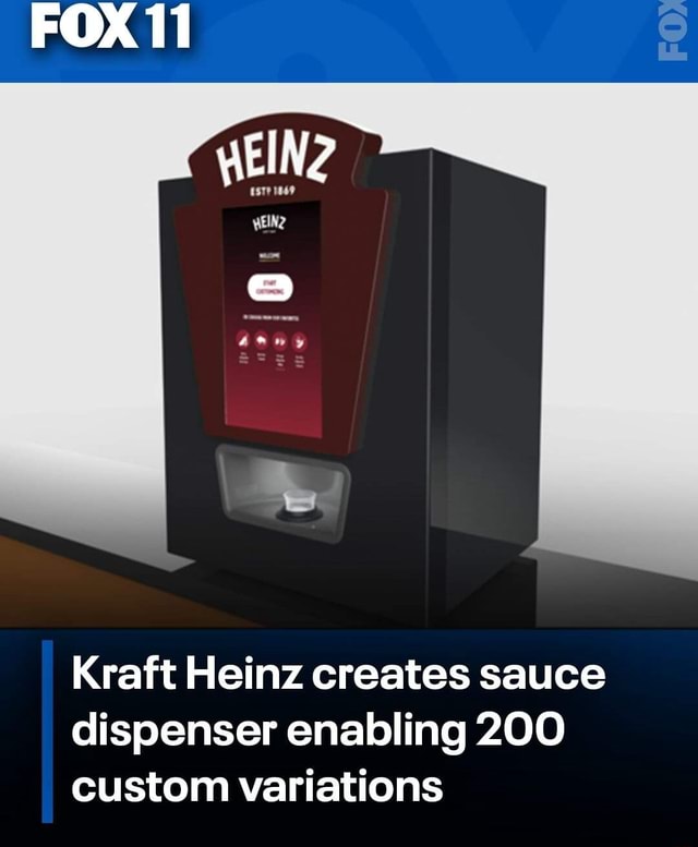 FOX 11 Kraft Heinz creates sauce dispenser enabling ZOO custom ...