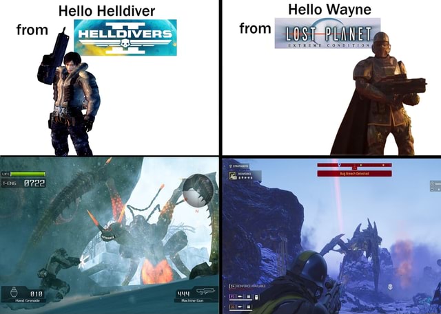 Hello Helldiver Hello Wayne - iFunny