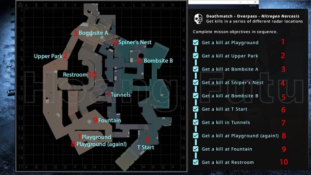 CS:GO Operation Riptide Week 10 Mission: Deathmatch - Overpass ...