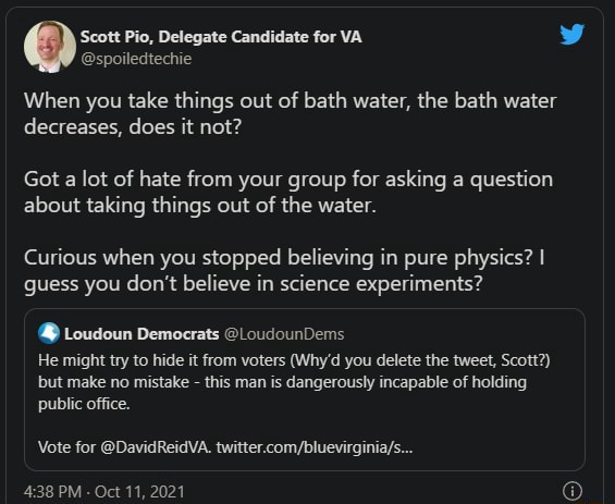 Scott Pio, Candidate for When you take things out of bath water, the ...