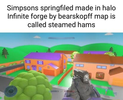 Simpsons springfiled made in halo Infinite forge by bearskopff map is ...
