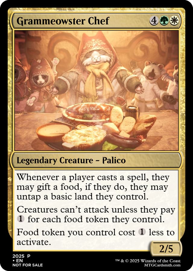 Dear Grammeowster chef, the best cook in the game. She cooks for all ...