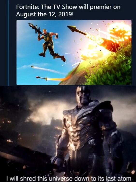Fortnite: The TV Show will premier on August the 12, 2019! I will shred ...