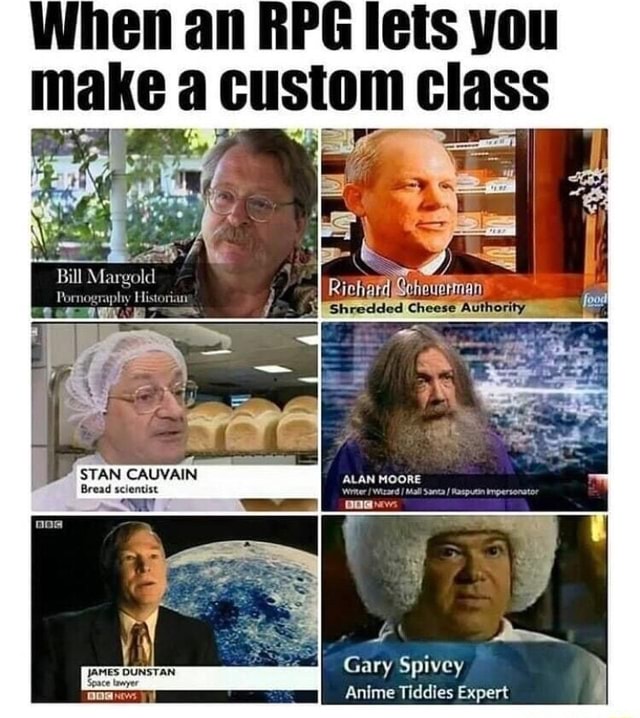 When an RPG lets you make a custom class te Bill Margold Pornography ...