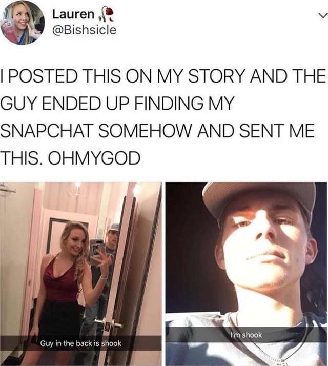Flz Lauren @Bishsicle I POSTED THIS ON MY STORY AND THE GUY ENDED UP ...
