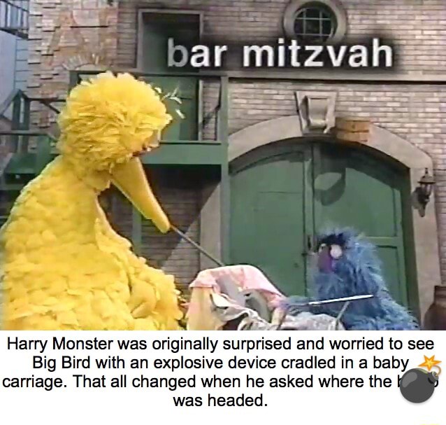 Bar mitzvah Harry Monster was originally surprised and worried to see ...