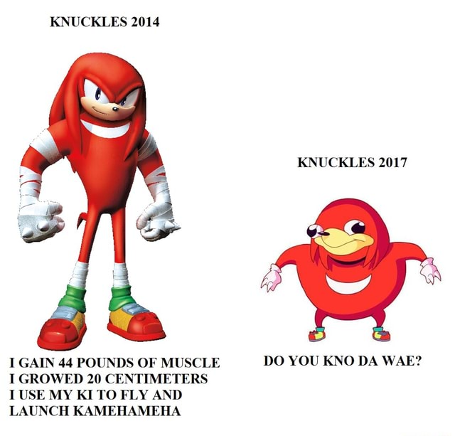 KNUCKLES 2014 KNUCKLES 2017 I GAIN 44 POUNDS OF MUSCLE DO YOU KNO DA ...