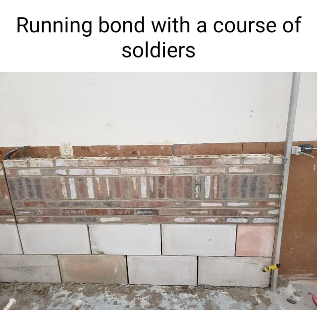 Running bond with a course of soldiers - iFunny