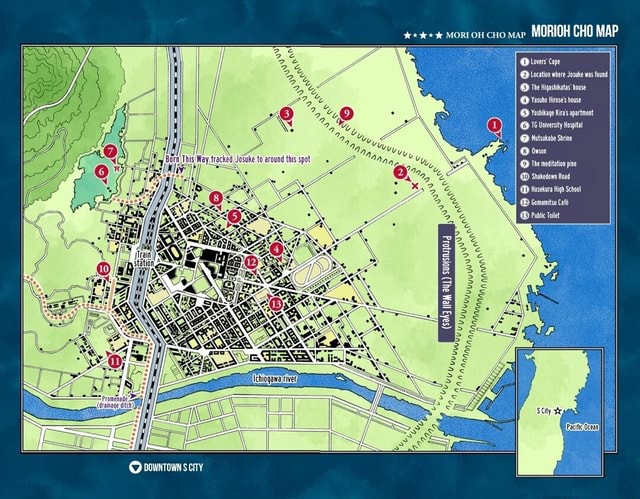 MORIOH CHO MAP Location where Jasuke was found II Ihe Higashikatas ...