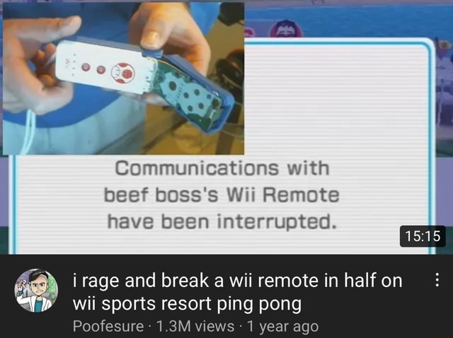 Communications with beef boss's Wii Remote have been interrupted. i ...