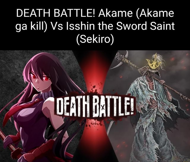 DEATH BATTLE! Akame (Akame ga kill) Vs Isshin the Sword Saint (Sekiro ...