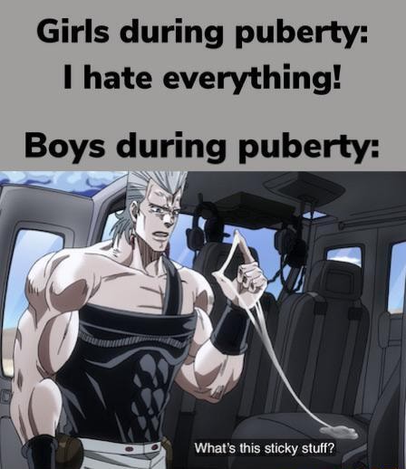 Girls During Puberty Hate Everything Boys During Puberty Ifunny