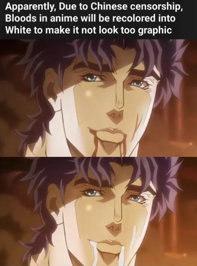Apparently, Due to Chinese censorship, Bloods in anime will be ...