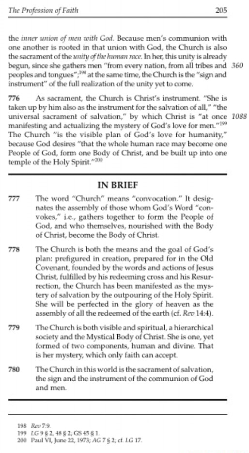 The Profession of Faith the inmer union of men with God. Because men's ...