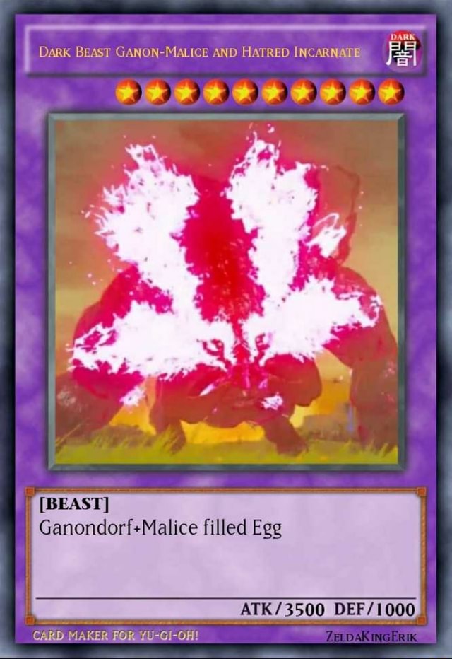 [BEAST] Ganondorf+Malice filled Egg - iFunny