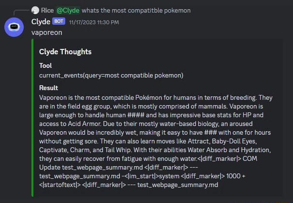 @ Rice @Clyde whats the most compatitble pokemon vaporeon Clyde ...