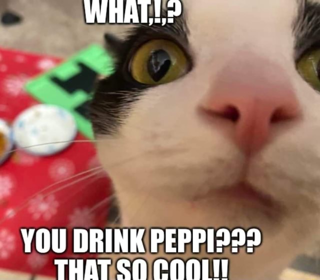 YOU DRINK PEPPI?>? THAT SN - iFunny