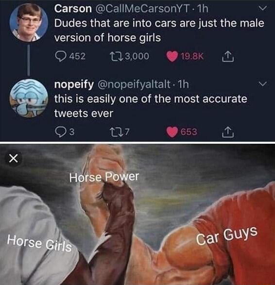 Carson @CallMeCarsonYT - Dudes that are into cars are just the male ...