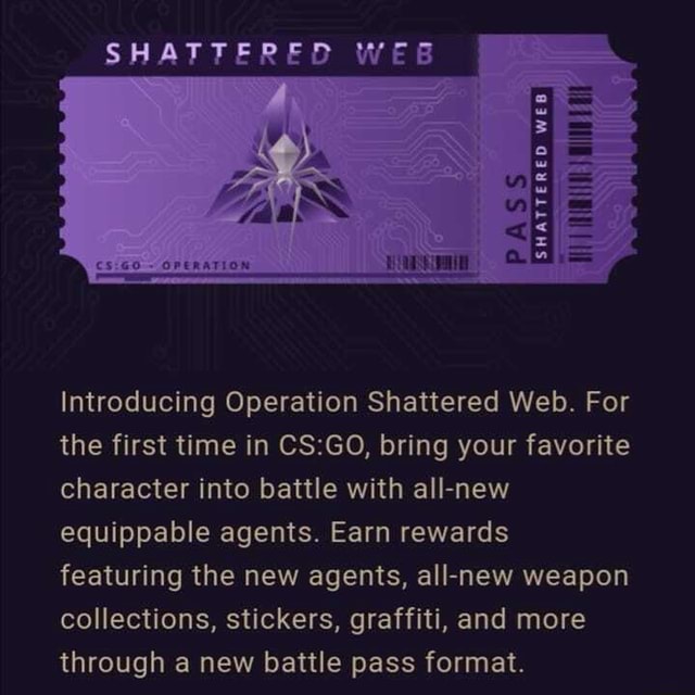 SHATTERED WEB - OPERATION Introducing Operation Shattered Web. For the ...