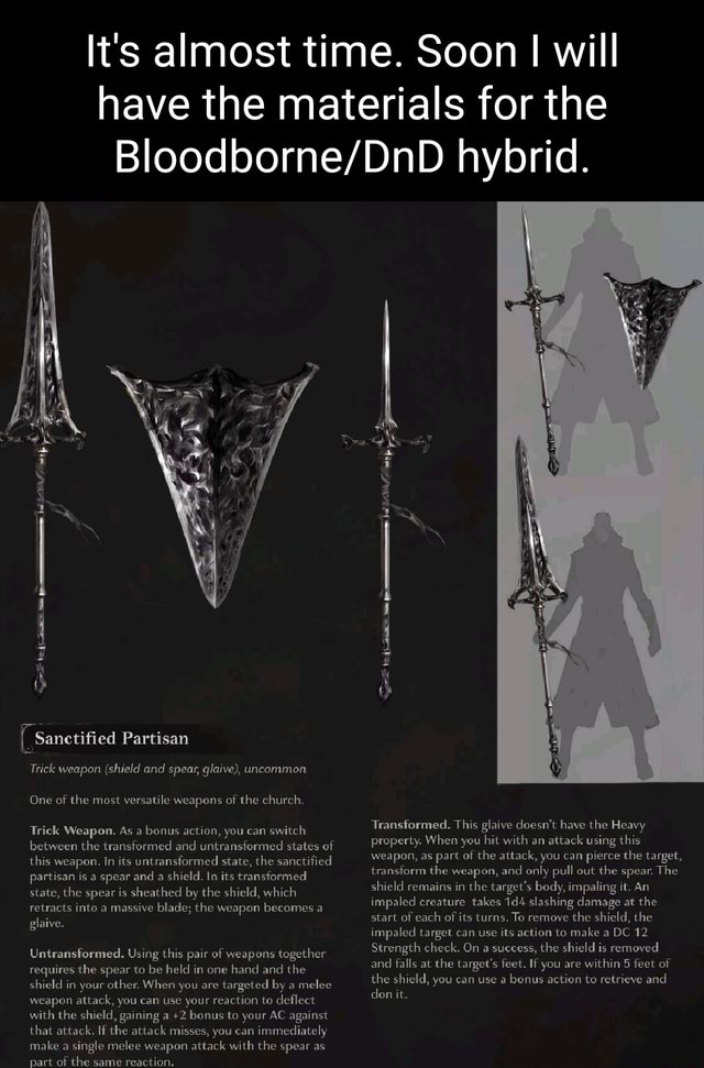 It's almost time. Soon I will have the materials for the hybrid ...