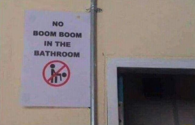 NO BOOM Boom IN THE BATHROOM - iFunny