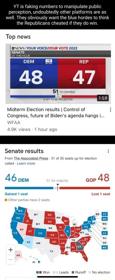 YT is faking numbers to manipulate public re as perception, undoubtedly ...