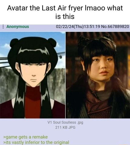 Avatar the Last Air fryer Imaoo what is this 'Anonymous No.667889820 ...