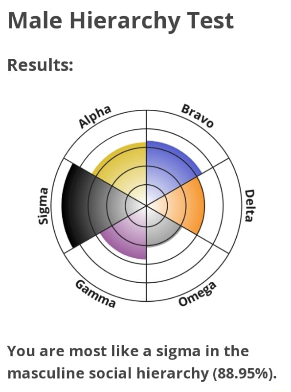 Male Hierarchy Test Results: Sigma You are most like a sigma in the ...
