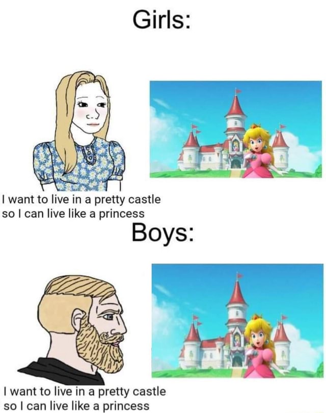 Eggirl - Girls: I want to live in a pretty castle so I can live like a ...