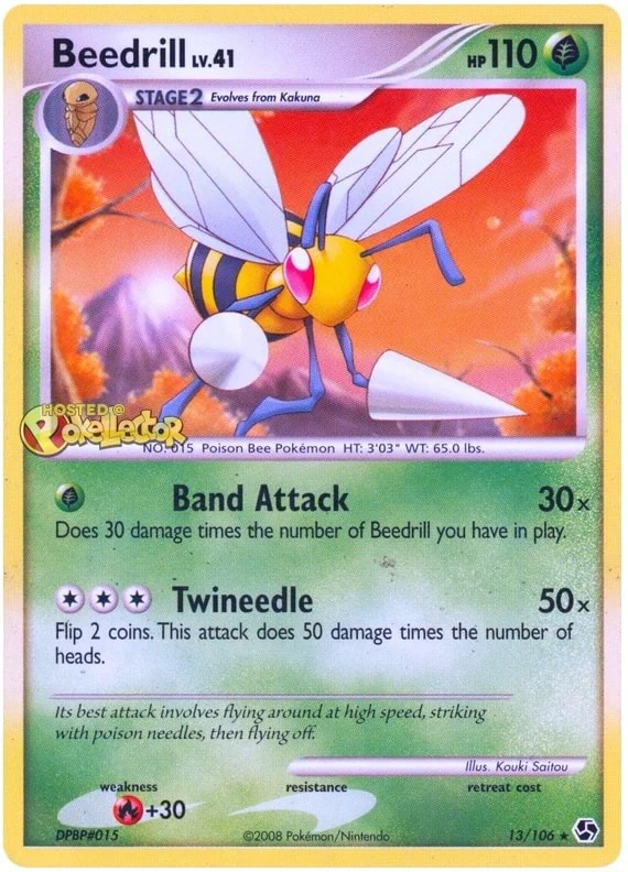 Poison Bee Pokemon HT: 3'03" WT: 65.0 Ibs. Band Attack Does times the ...