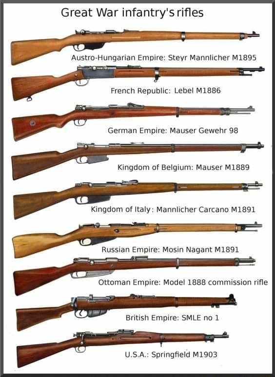 Great War infantry's rifles Austro-Hungarian Empire: Steyr Mannlicher ...