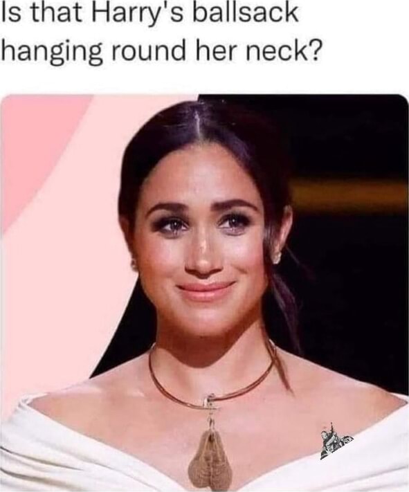 Is that Harry's ballsack hanging round her neck? - America’s best pics and videos
