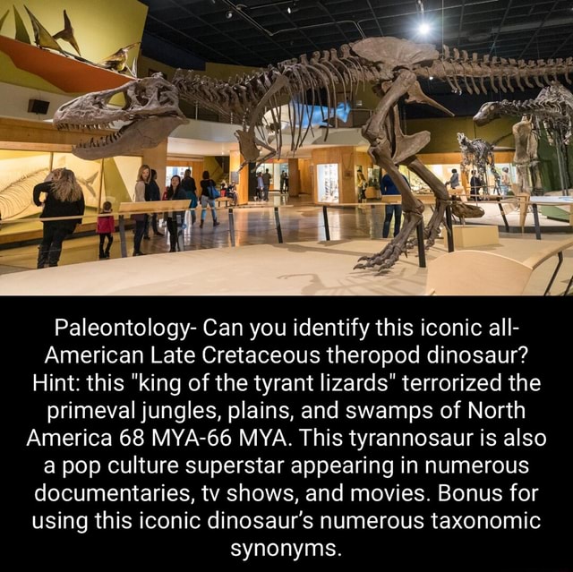 Paleontology- Can you identify this iconic all- American Late ...