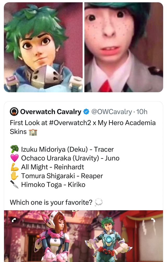 @ Overwatch Cavalry @ @OWCavalry First Look at #Overwatch2 x My Hero ...