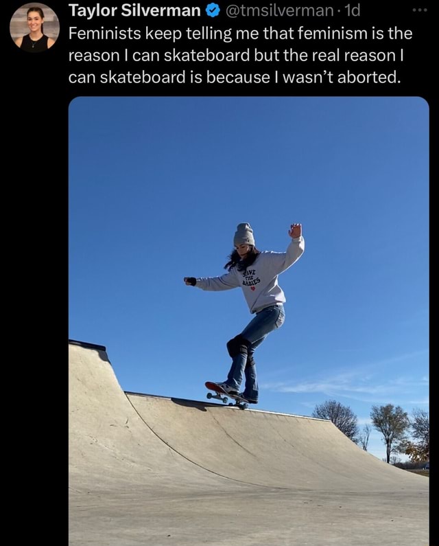 Taylor Silverman @ @tmsilverman: id Feminists keep telling me that ...