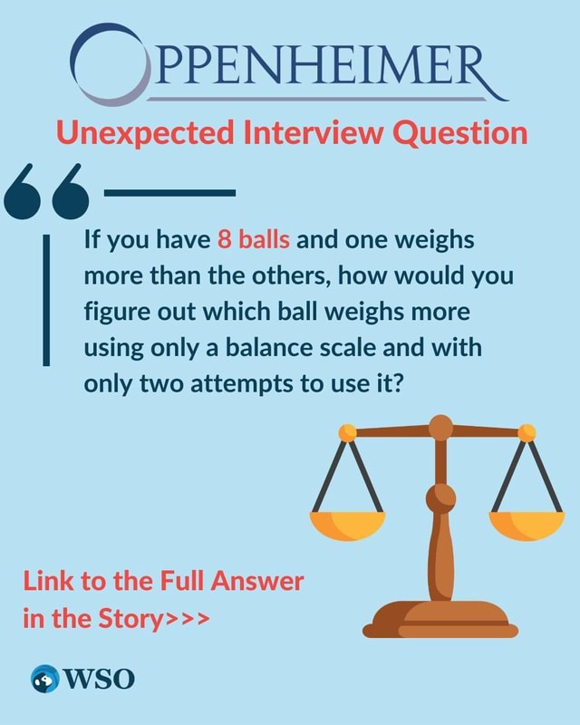 Can you answer this Oppenheimer interview question? 🤯 🍌 Read the answer ...